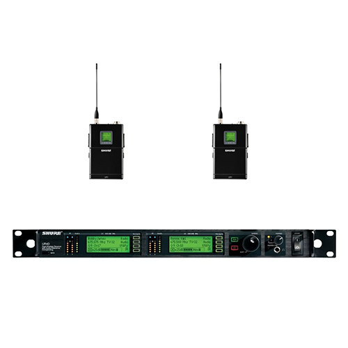 Shure UR4D Wireless Mic Belt Pack Combo [Hire] – Audio Avenue